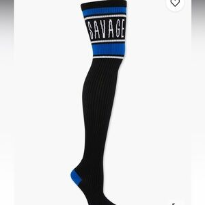 Savage X Fenty | Accessories | Savage X Fenty Black Caviar Thigh High ...